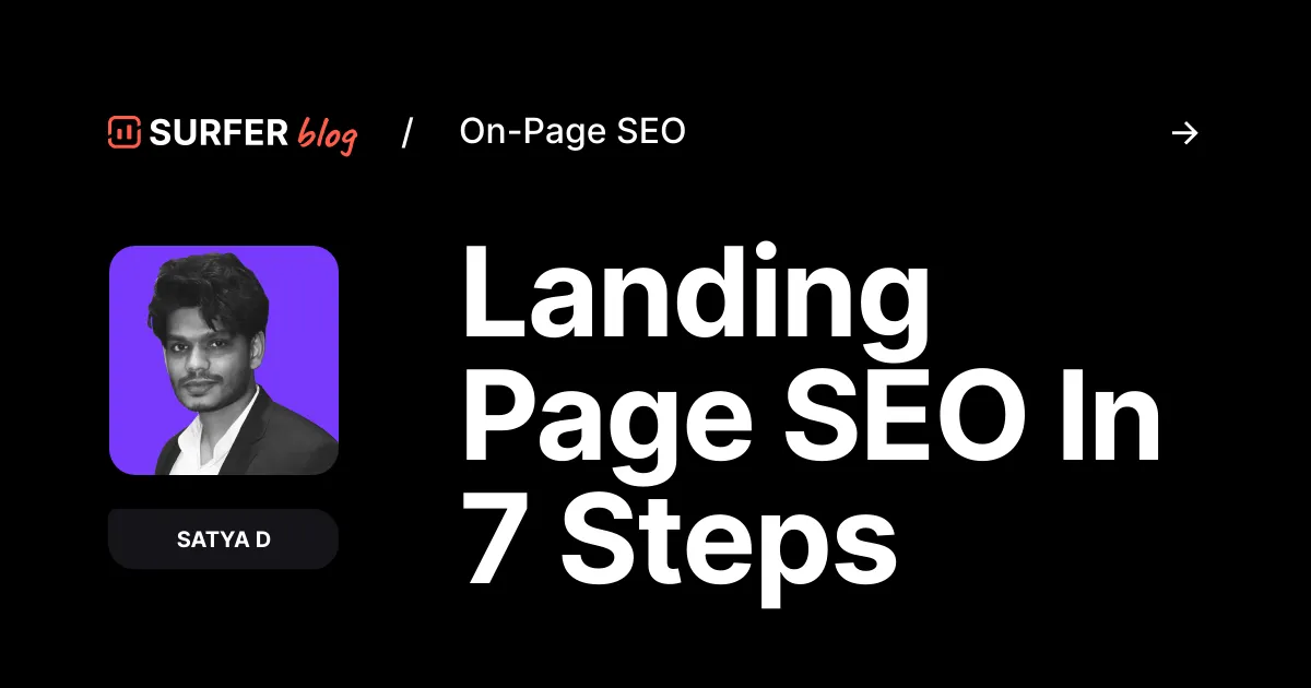 Landing Page SEO In 7 Steps