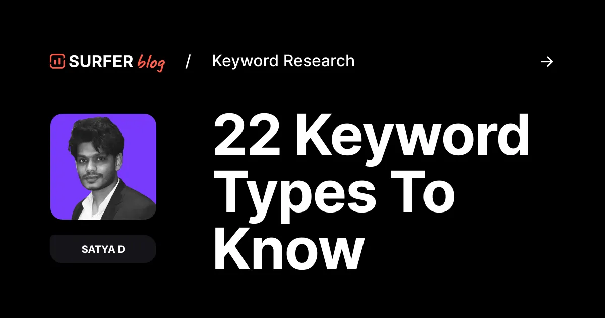 22 Keyword Types To Know