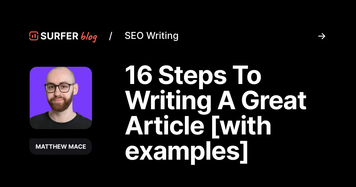 How To Write An Article [with 16 examples]